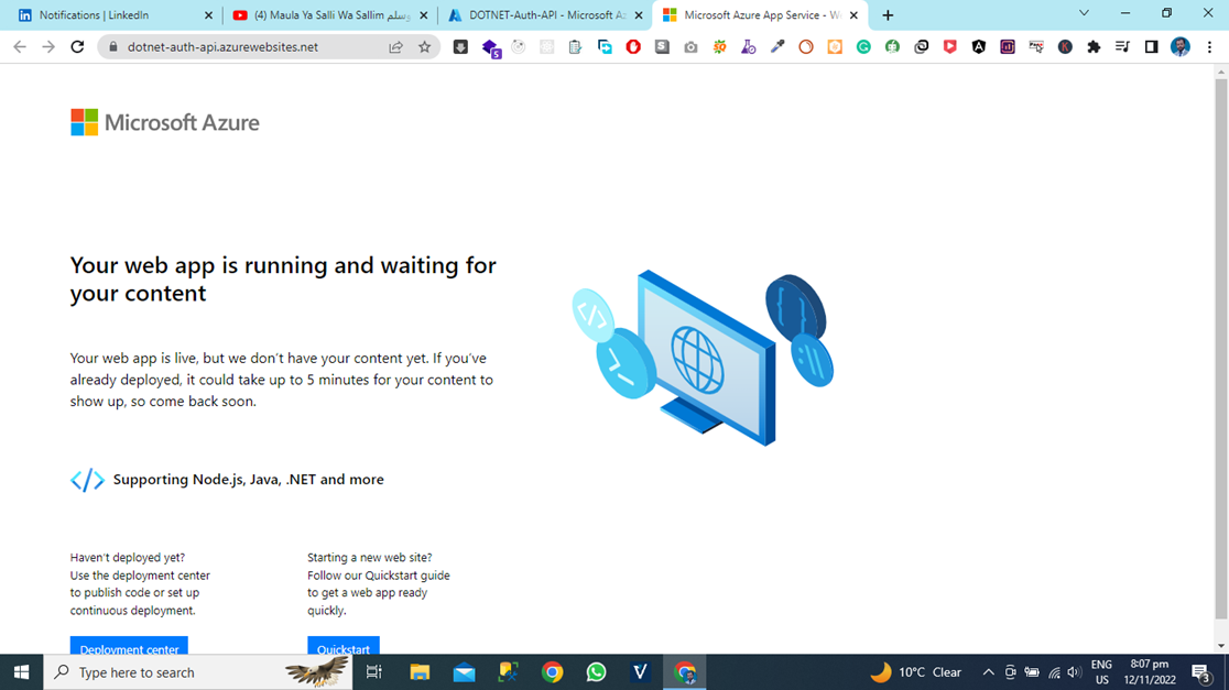 Application Deployment On Azure Cloud Using Azure Web App Service